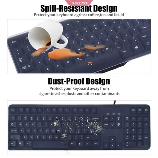 Universal Transparent Waterproof and Dustproof Silicone Keyboard Cover ...