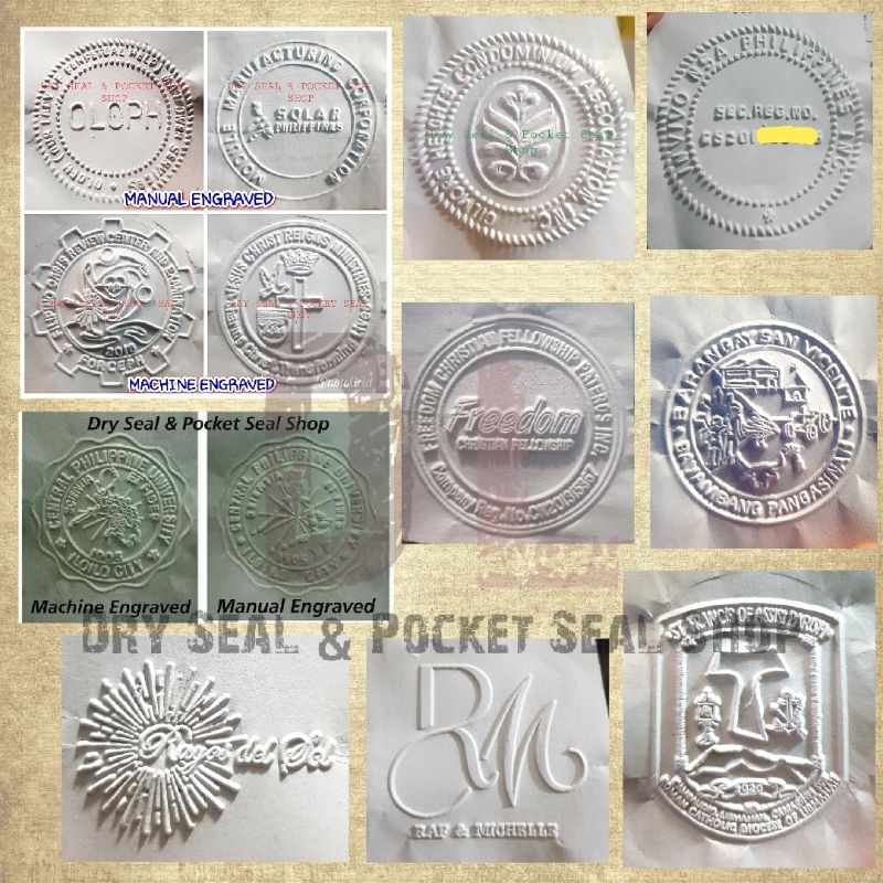 Dry Seal (CHROME) w/ENGRAVED 1-2 DAYS MANUAL made & MACHINE made WITH FREEBIE!! | Shopee Philippines