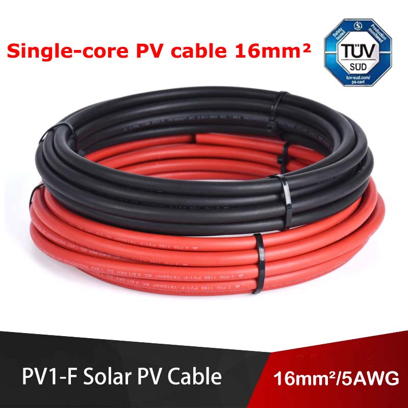 Single Core 16mm² Solar Cable DC Cable PV Cable Pure copper tinnedfor ...