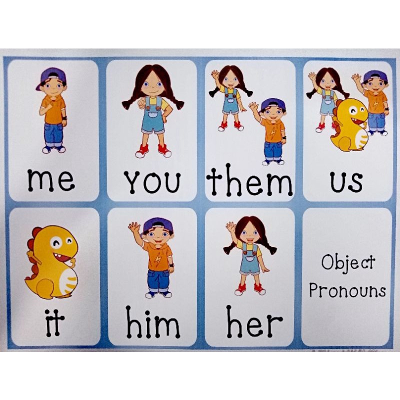 PRONOUNS Laminated Flash cards educational flashcards teaching ...