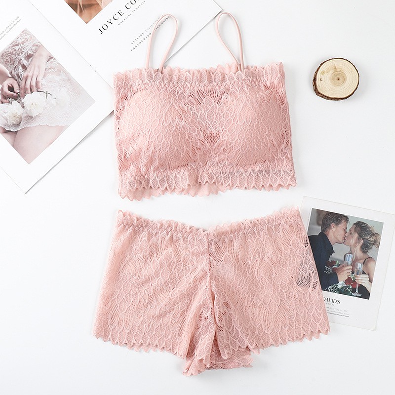 Terno Women Lace Bra Brief Set French Sexy Lingerie Set Lace Bralette ...