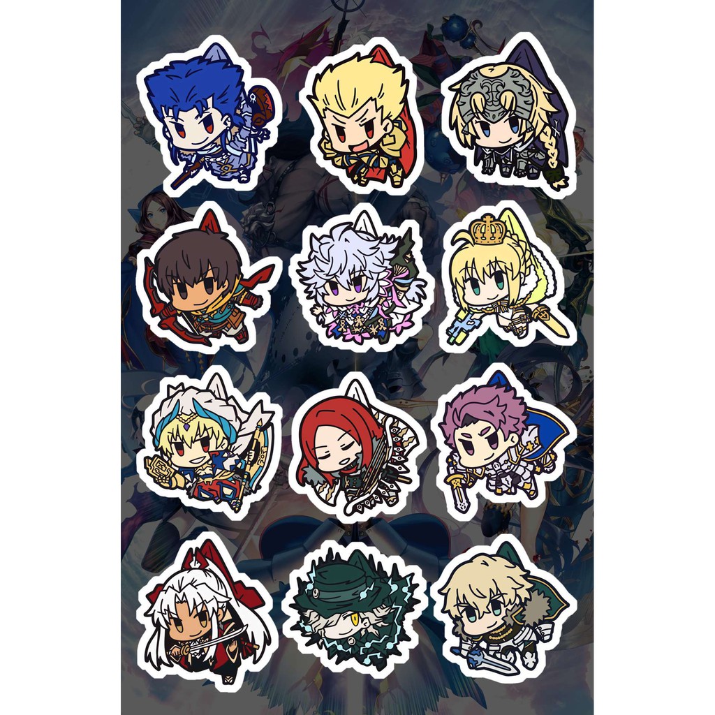 Fate Grand Order / Fate Stay Night - Vinyl Waterproof Sticker / Regular ...