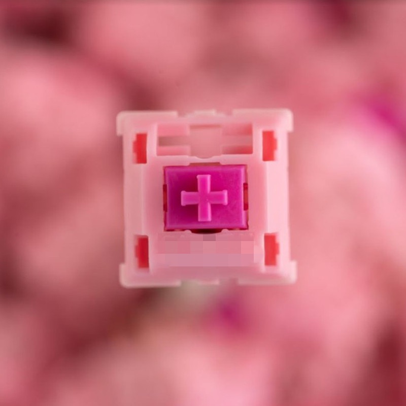 Gazzew Boba gum pink silent Linear Bobagum RGB for Mechanical keyboard ...