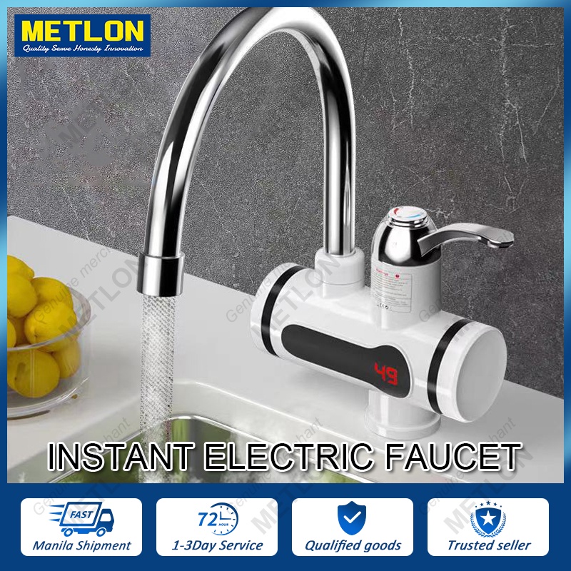 Electric Faucet Instant Tap Heater Quick Hot Water Display Kitchen ...