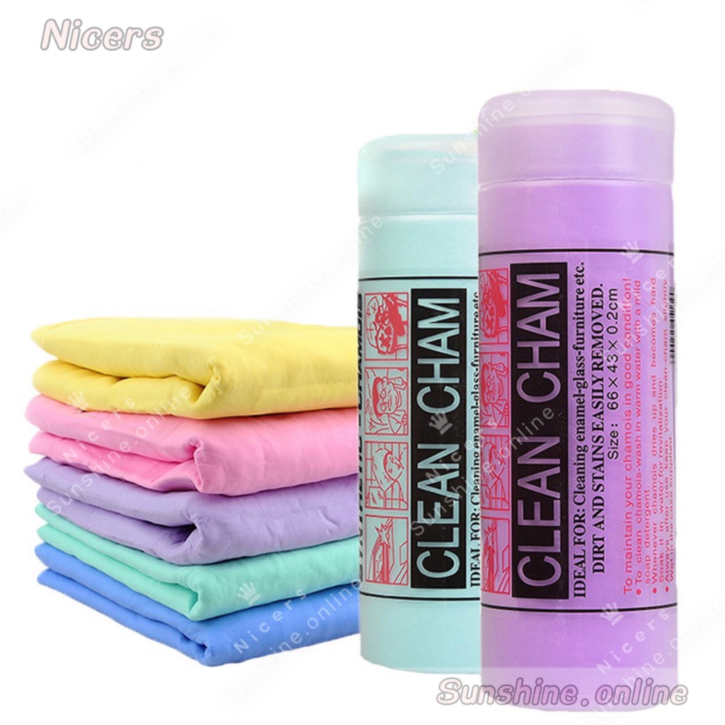 Big Size Clean Cham Car Wash Towel Magic Chamois Leather 66x43cm ...