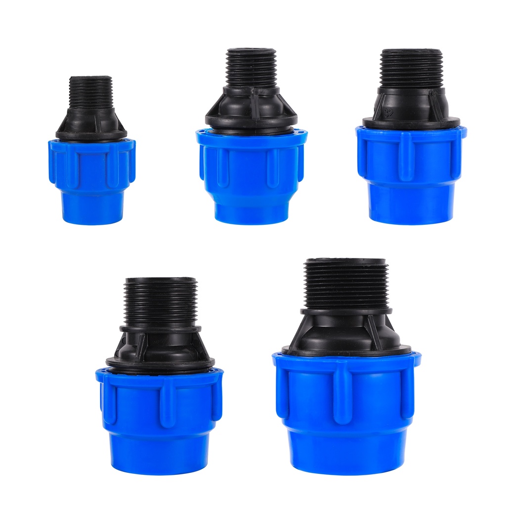 1Pc 1/2" 3/4"1"1.2"1.5" Male Thread to 20/25/32/40/50mm PE Pipe ...