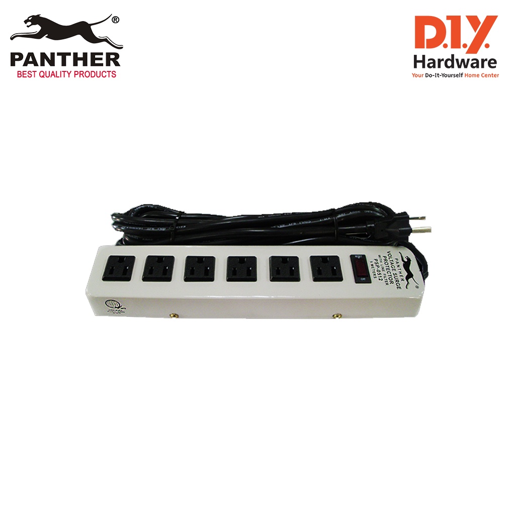Panther 6 Gang Extension Cord w/ Switch and 5 Meter Wire PSP 0512 ...