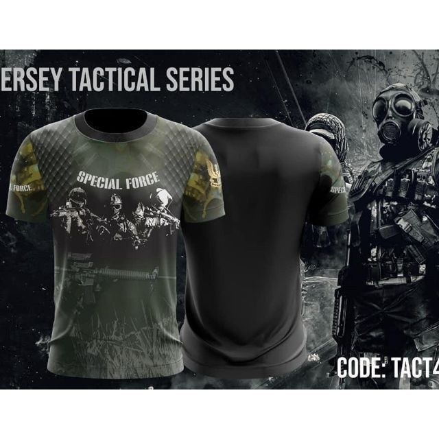shirt tactical sublimation t printed cool max ready stock special force ...