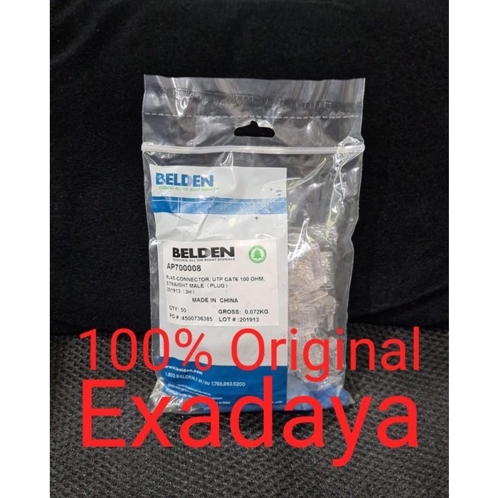 Belden RJ45 Cat.6 Connector (RJ-45 Cat6: AP Connector700008) ORIGINAL ...