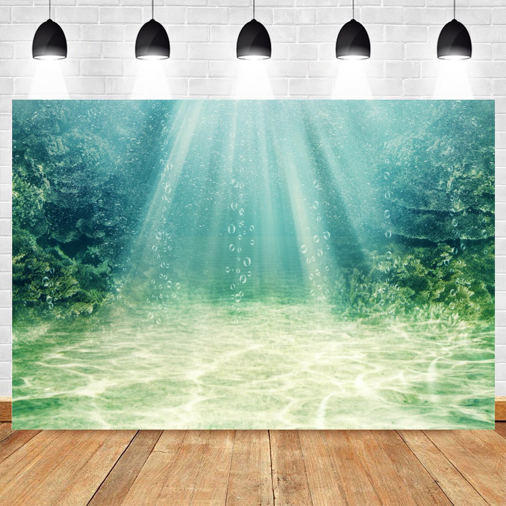 Underwater World Seabed Backdrop Photography Background Ocean Undersea ...