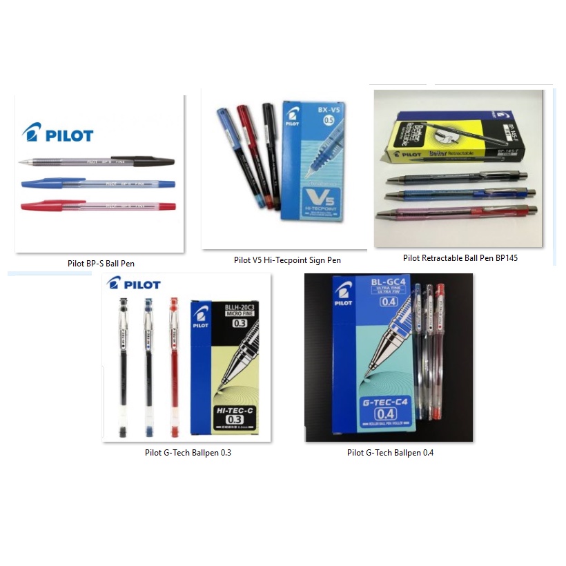 5 boxes each Pilot Ballpen / Sign Pen (BP-S / G-Tech / Retractable ...