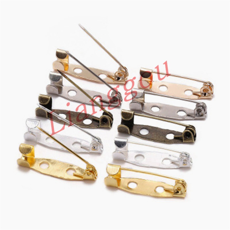 【ps191】【50PCS/LOT】Perforated brooch pin DIY handmade jewelry ...