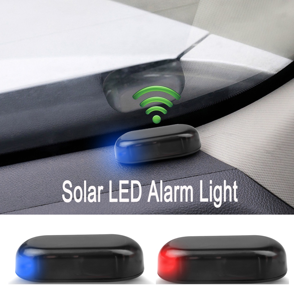 Solar Led Flashing Alarm Anti-Theft 5V Car Security Lights Wireless ...
