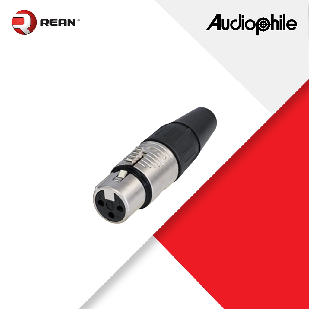 REAN RC3F 3 pole female XLR cable connector | Shopee Philippines