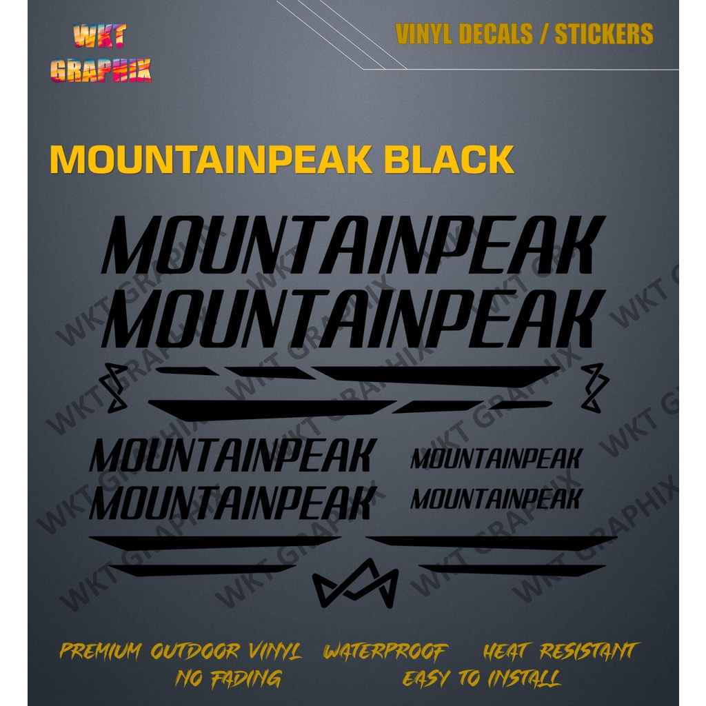MOUNTAINPEAK FULL SET CUTOUT STICKER / DECALS (BIKE STICKERS) | Shopee ...