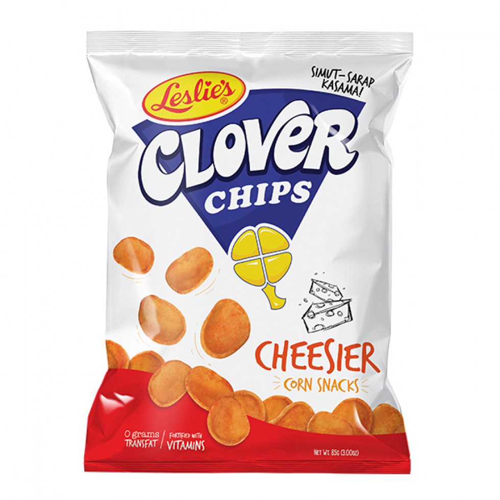 Clover Chips Cheesier Corn Snack 85g | Shopee Philippines