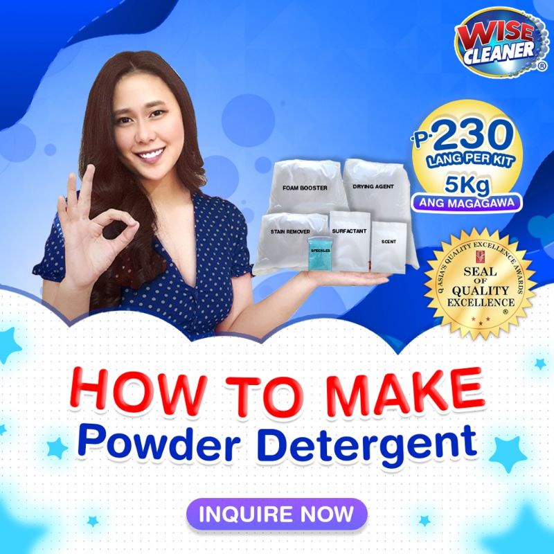 PREMIUM POWDER DETERGENT KIT WISE CLEANER | Shopee Philippines