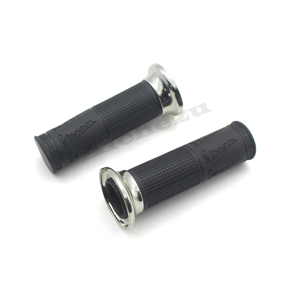 Motorcycle Metal & Ruber Hand Grips Black Handlebar Throttle Italy ...