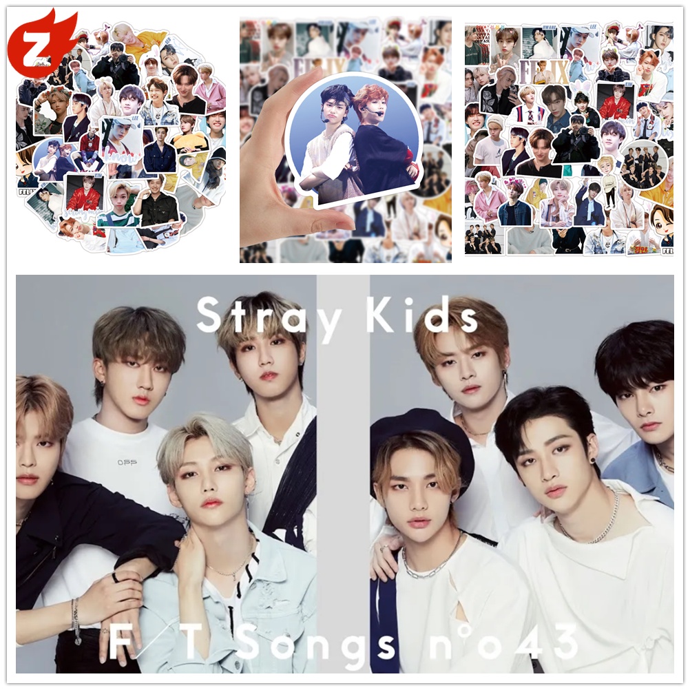 50 Sheets Korean Boys Group Stray Kids Graffiti Stickers Waterproof ...