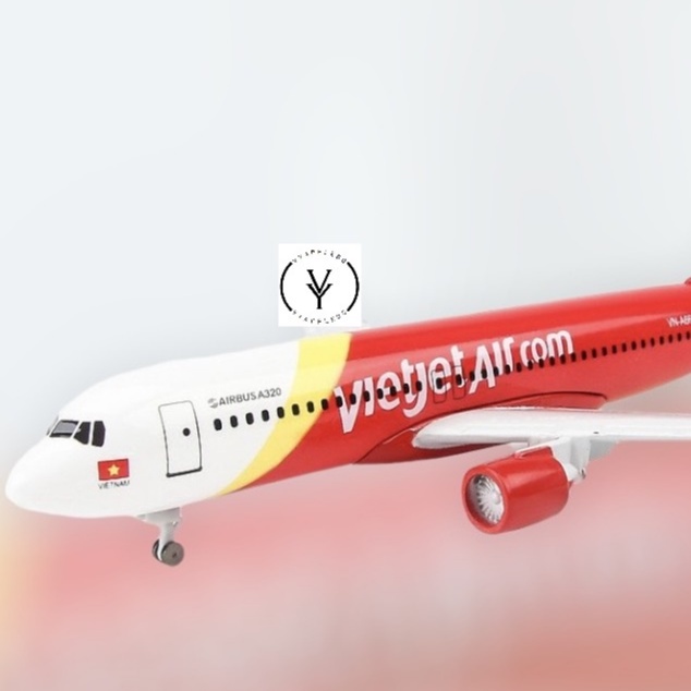 20cm VIETJET Plane Model With Cake Used To Display Extremely Beautiful ...