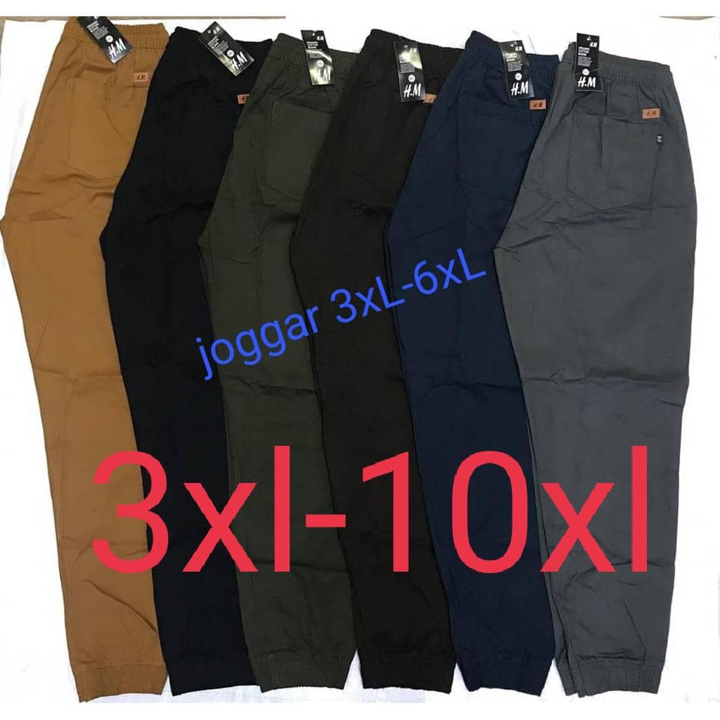 (3xl-10xl)Jogger Pants Plus Size Unisex .Seluar Saiz Besar Lelaki ...
