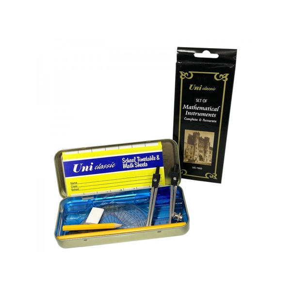 UNICLASSIC MATHEMATICAL INSTRUMENTS GEOMETRY MATH SET | Shopee Philippines