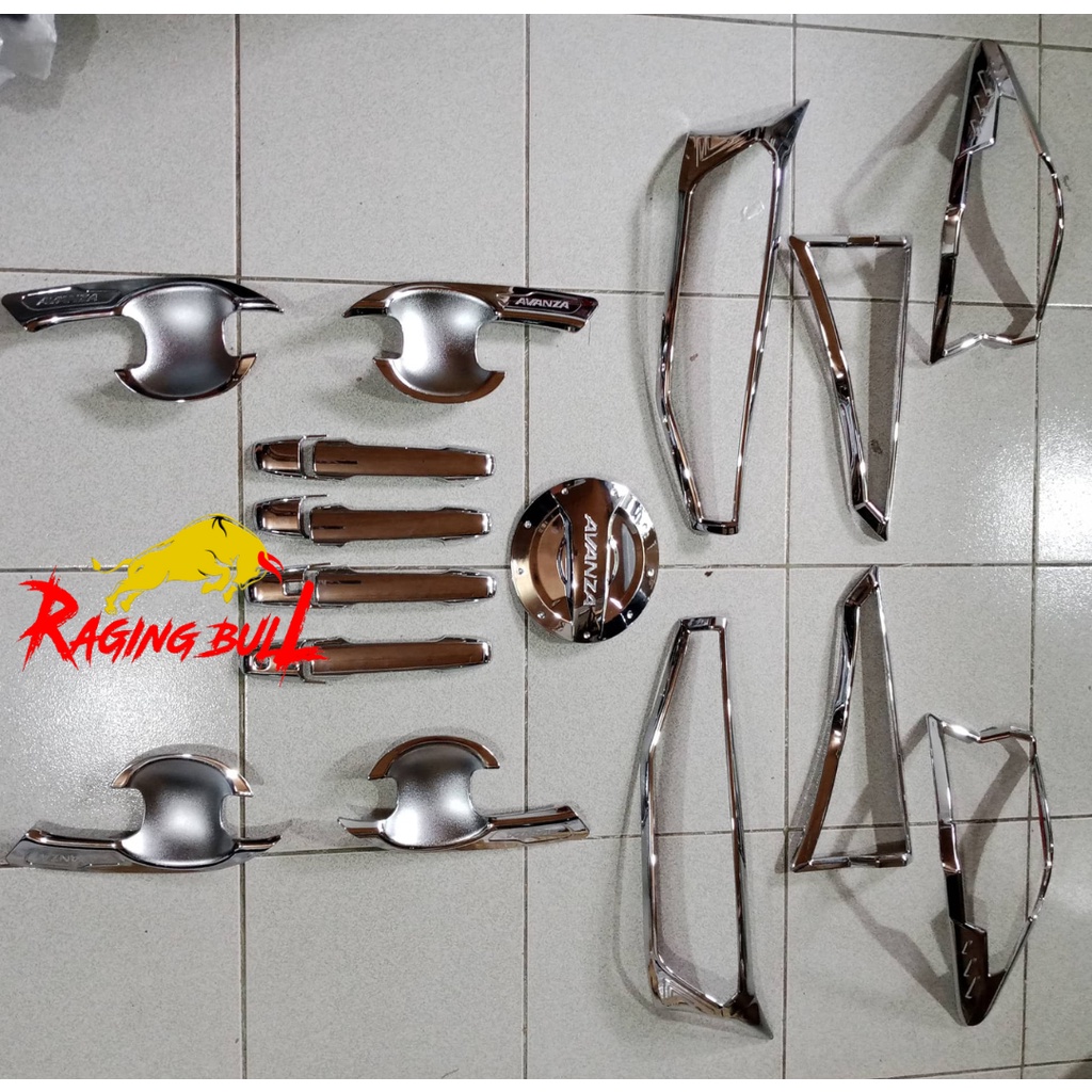 2022 - 2024 Toyota Avanza Garnish Set - Chrome Silver - Thailand Made ...