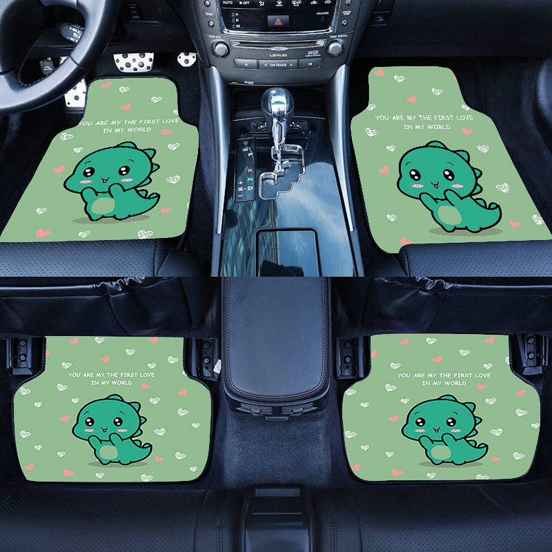 Cartoon Car Foot Mat Fully Surrounded Universal Floor Mat Car Floor Mat ...