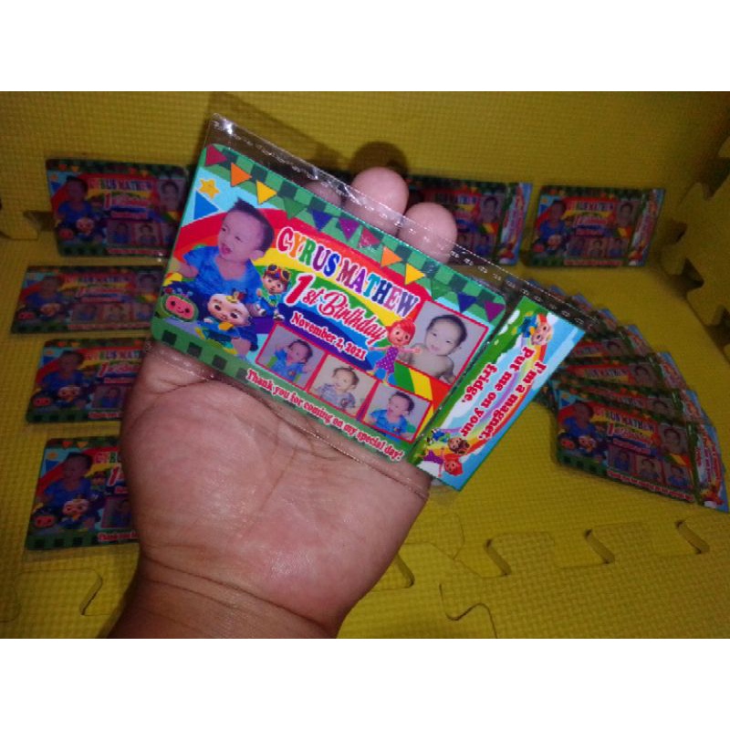Cocomelon Ref Magnet Souvenir Customized for Birthday Party | Shopee ...