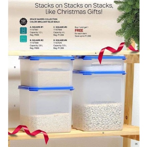 Tupperware SMART SPACE SAVER | Shopee Philippines