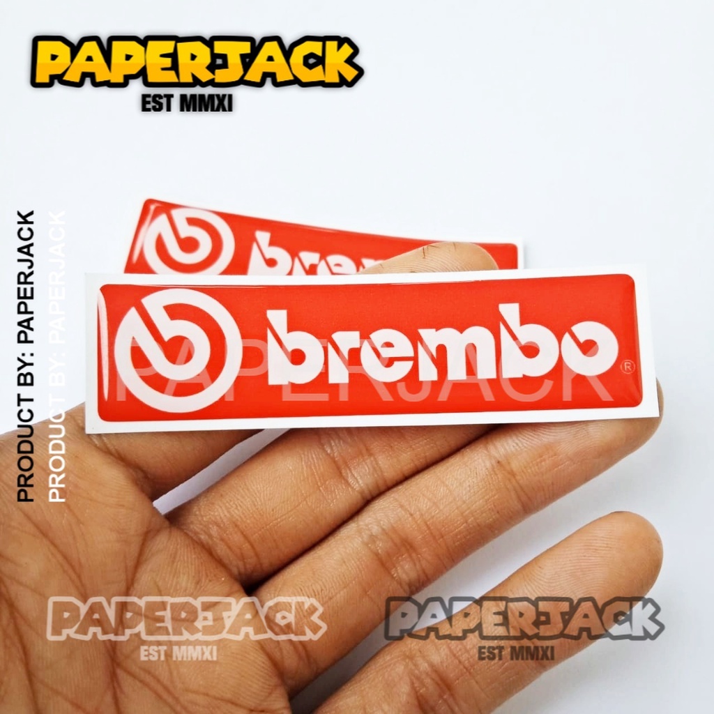 Brembo EMBLEM STICKER RESIN Embossed Flexible Car STICKER Car ...