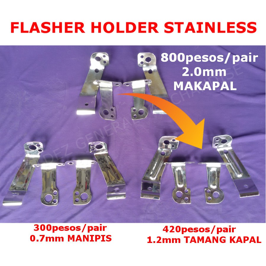 Honda TMX 155 Flasher Holder Stainless,Tamang Kapal | Shopee Philippines