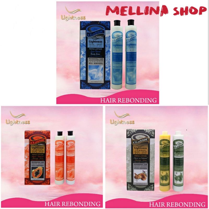Lightness Verdon Keratin Hair Rebonding Perm Lotion 800ml 2 in1 set ...