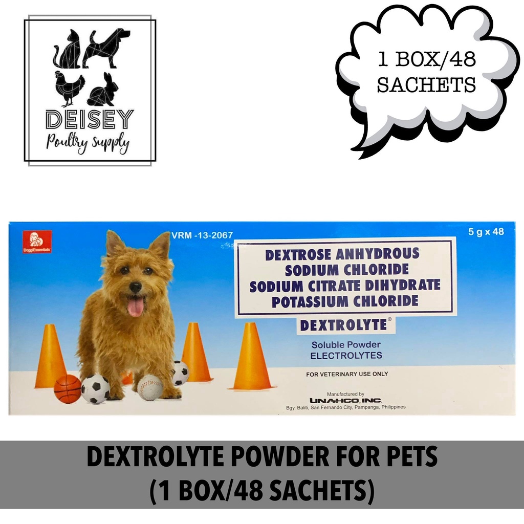 DEXTROLYTE DEXTROSE FOR PETS 5G (1 BOX/48 SACHETS) | Shopee Philippines