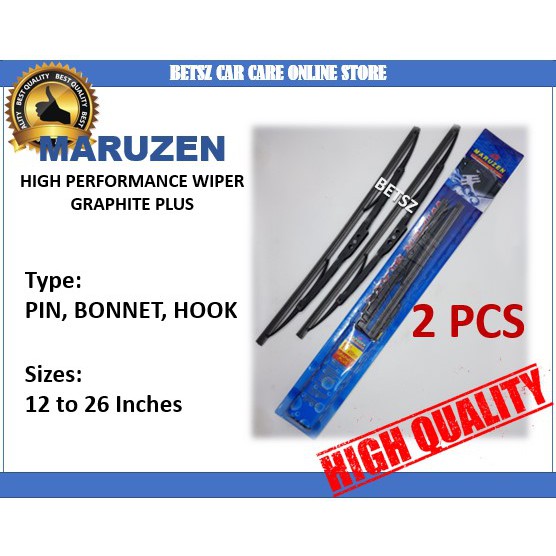 WIPER BLADE MARUZEN HIGH-QUALITY / Wiper Type Bonnet , Hook, Pin ...