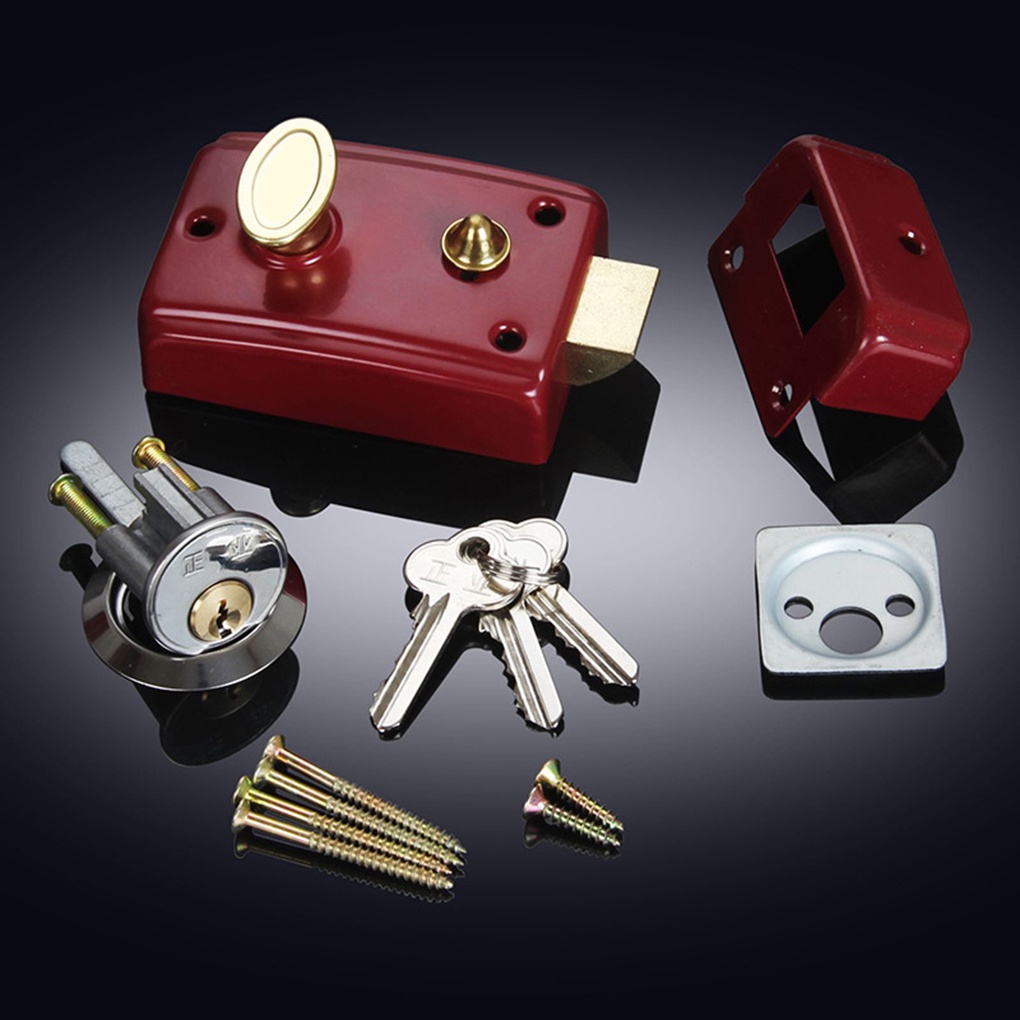 Night Latch Deadbolt Rim Lock Antique Locks Front Door Office House ...