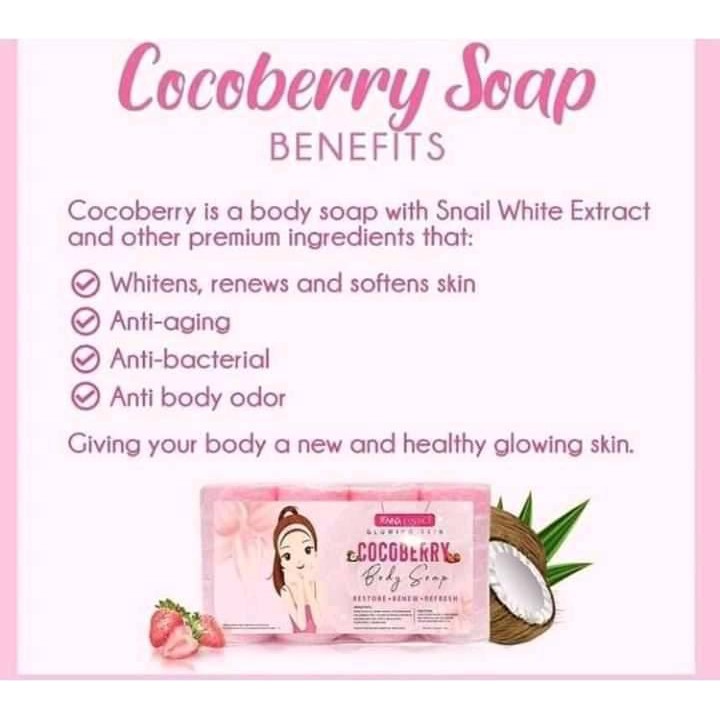 COCOBERRY SOAP BY JENNA ESSENCE | Shopee Philippines