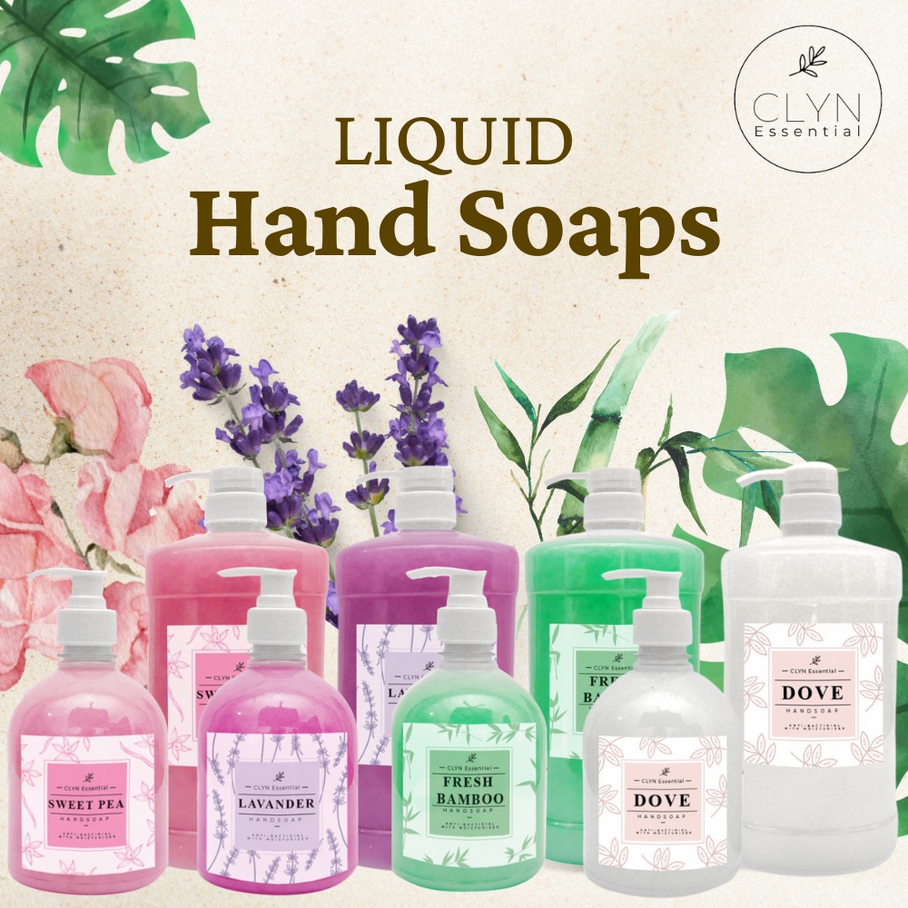 CLYN Essential Liquid Handsoaps Antibacterial Nail(1 liter/1 gallon ...