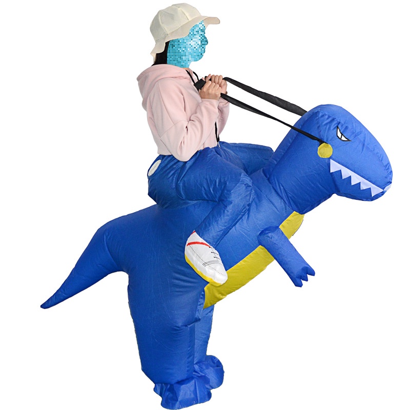 Dinosaur Inflatable Costume suit Halloween Cosplay T-Rex Fancy Dress ...