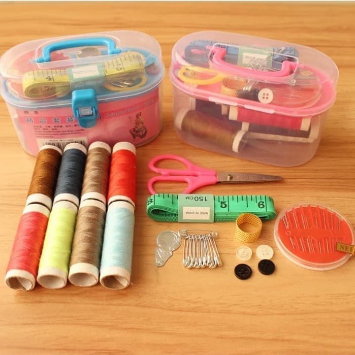 Mini Box Hand Sewing Tool Set Sewing Supplies Clothes Sewing Kits ...