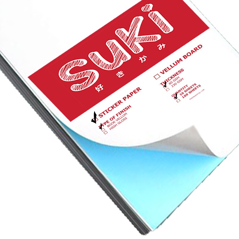 SUKI MATTE STICKER PAPER BY 10'S | Shopee Philippines