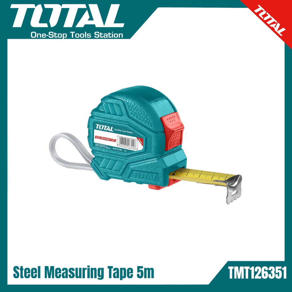 TOTAL Premium Industrial Steel measuring tape （3m-5m-8m）w/ label For ...