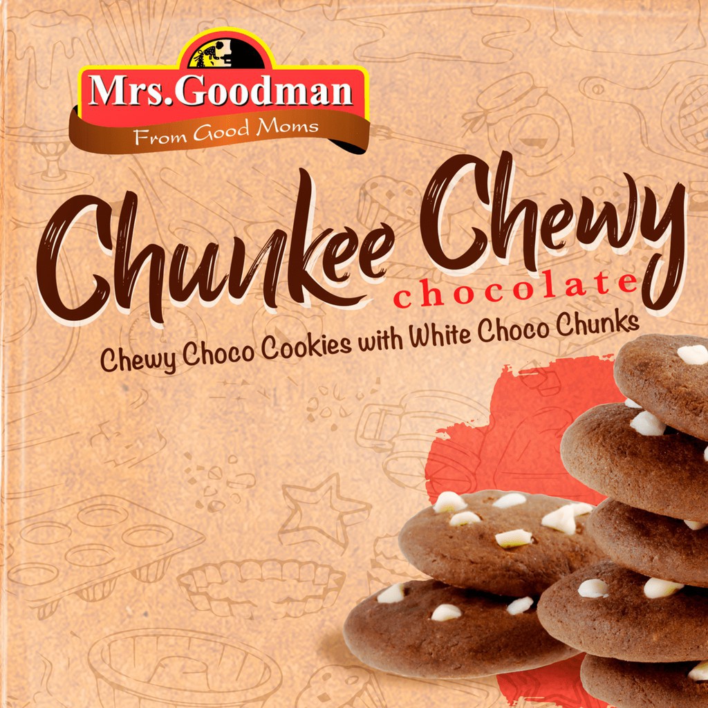 Mrs Goodman Chunkee Chewy Cookies 10pcs 35g | Shopee Philippines