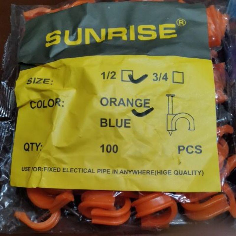 Sunrise brand Heavy-duty pvc clamp 1/2inch orange and Blue/pipe clamp ...