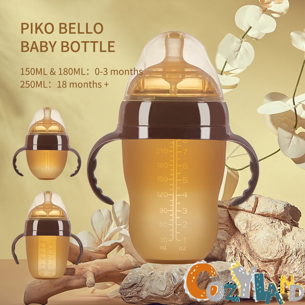 Cozyland PIKO BELLO nano silicone baby bottle for newborn baby feeding ...