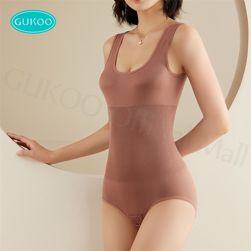 GUKOO One Piece Body Corset Waist Trainer Shapewear Crotch Buckle Pants Butt Lifting Panties ...