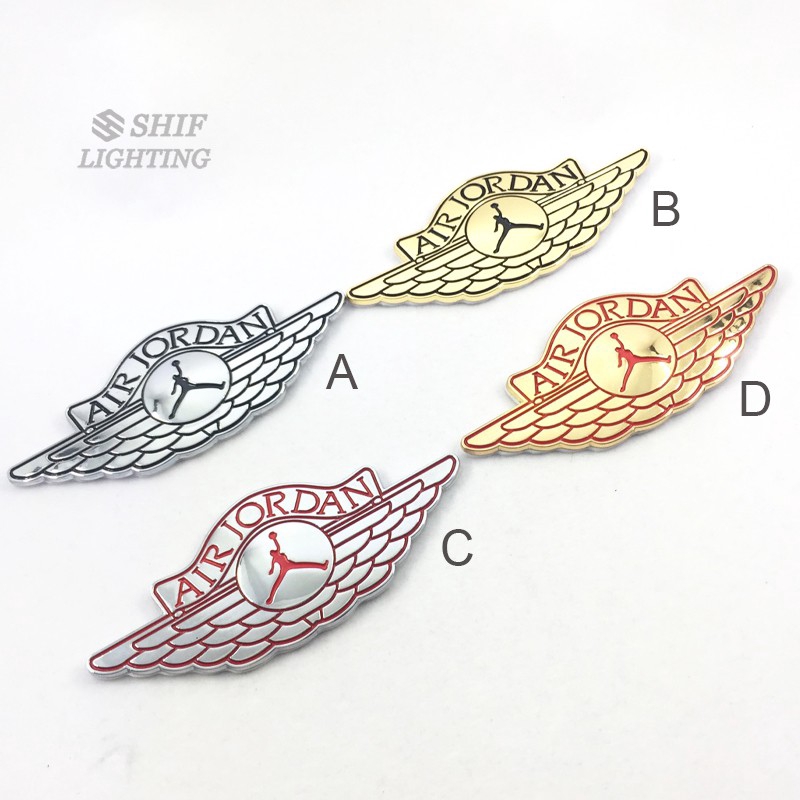 1 x Metal AIR JORDAN Logo Auto Body Emblem Badge Sticker | Shopee ...