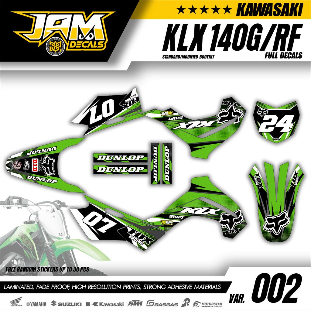 Kawasaki KLX 140 G/RF Full Decals w/ FREE RIM STICKER | Shopee Philippines