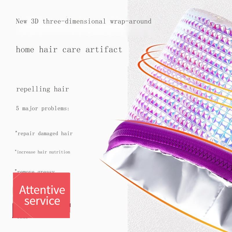 ☫Heating cap hair film evaporation cap hair care steam perm hair dyeing ...