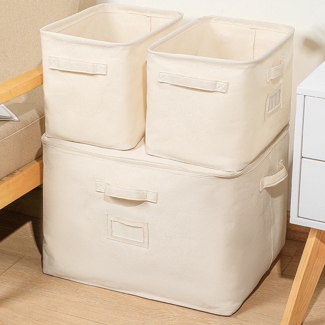 Japanese Foldable Storage Box Wardrobe Organizer Cotton Wardrobe ...